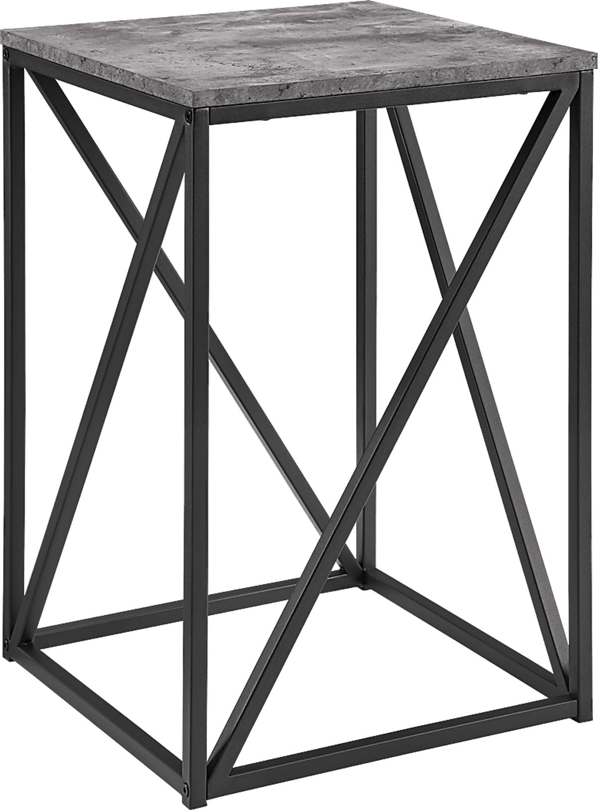 Avondale Circle Dark Gray Accent Table | Rooms to Go