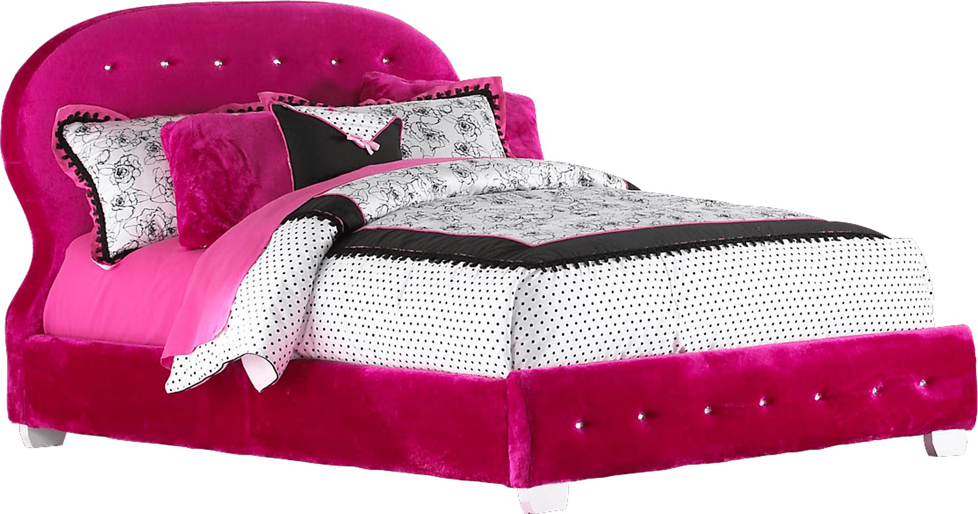 Avril Pink 2 Pc Twin Bed | Rooms to Go