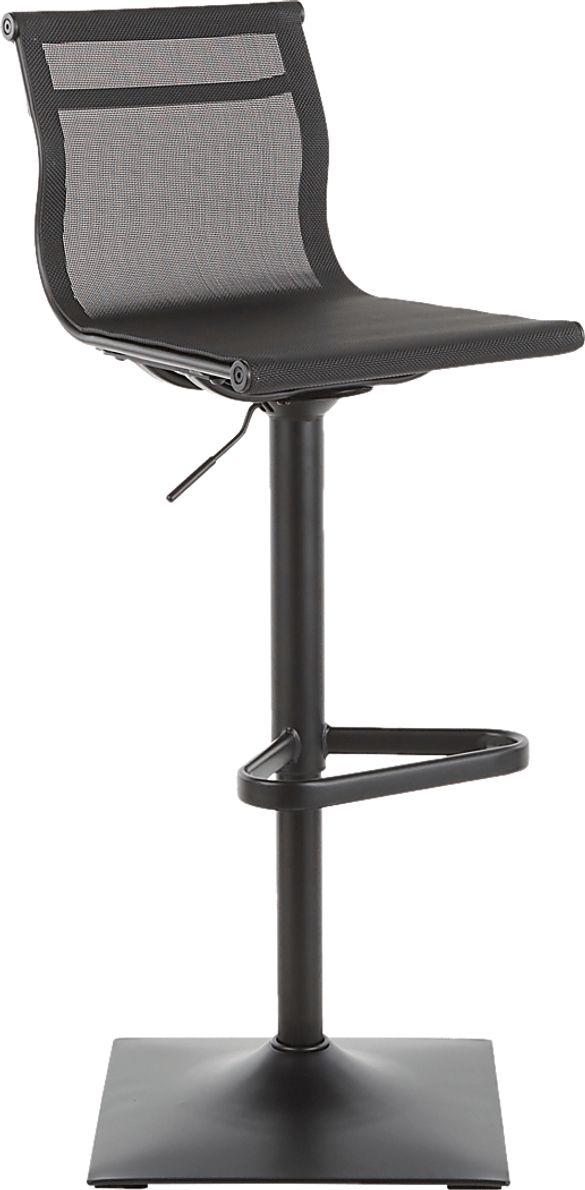 Avrum Black Black,Colors Adjustable,Swivel Barstool - Rooms To Go
