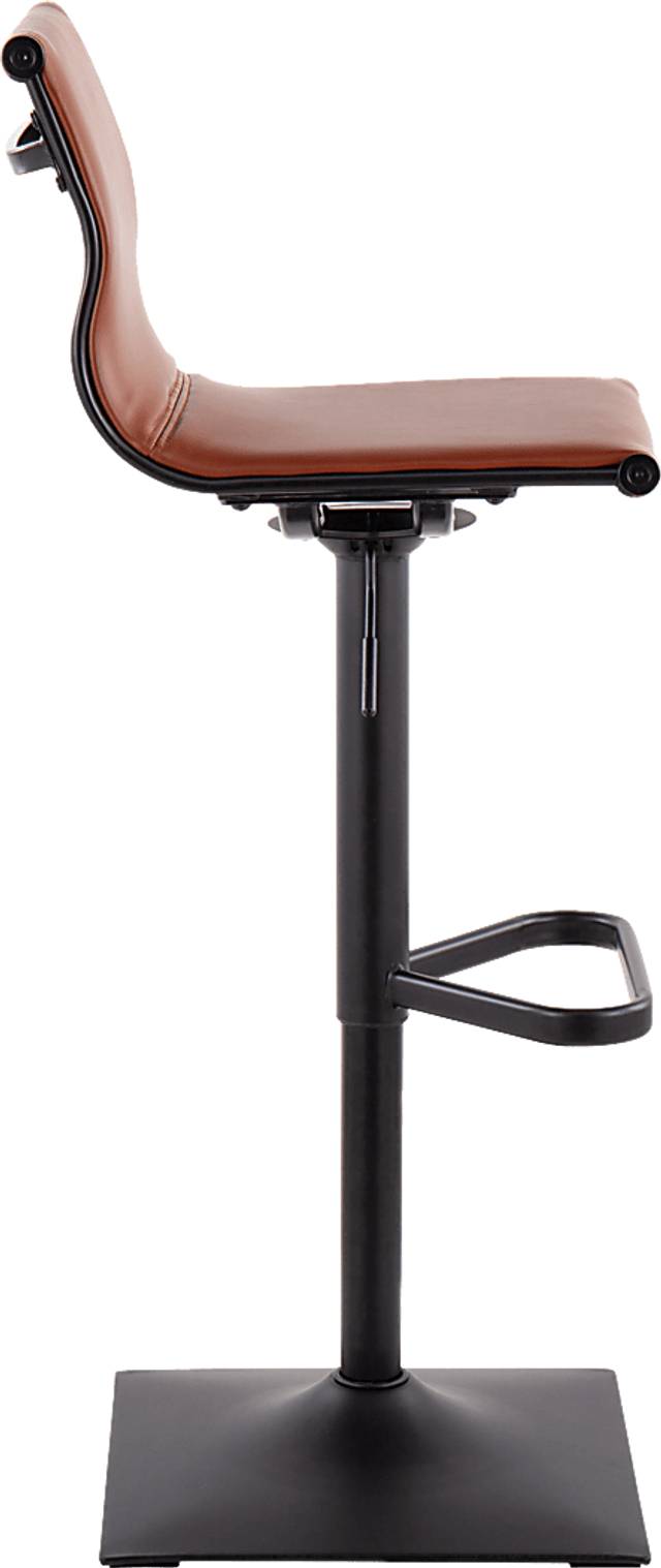 Avrum Black Black,Colors Brown Adjustable,Swivel Barstool | Rooms to Go
