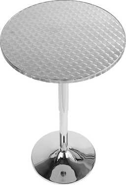 Avrum Chrome Metal Bistro Table | Rooms to Go