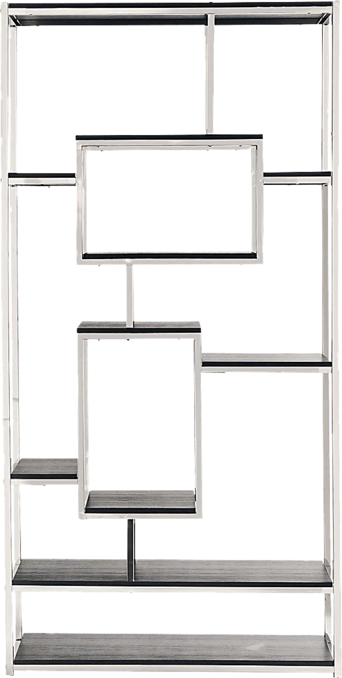 Awini Chrome Metal Bookcase | Rooms to Go
