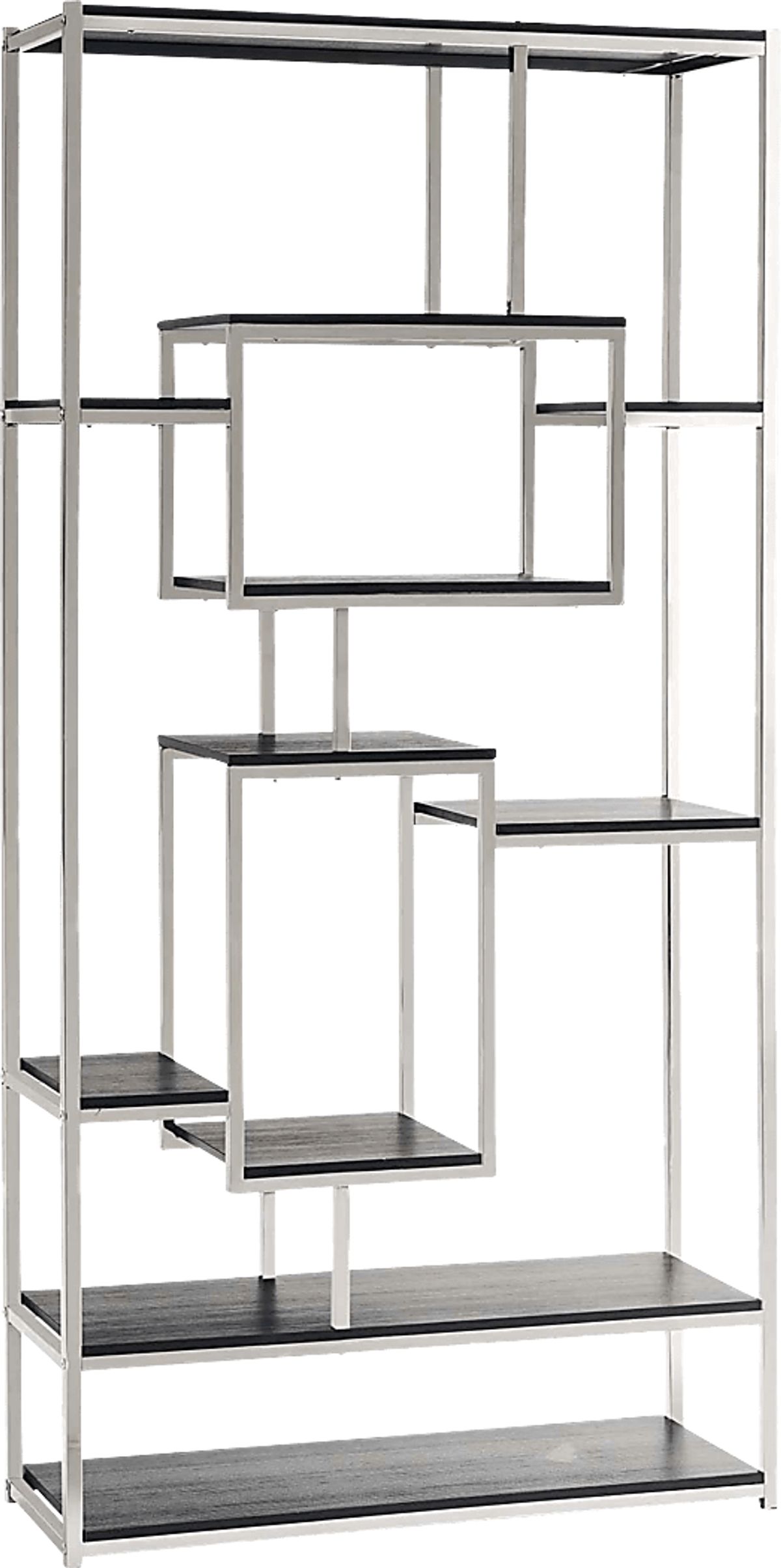Awini Chrome Metal Bookcase | Rooms to Go