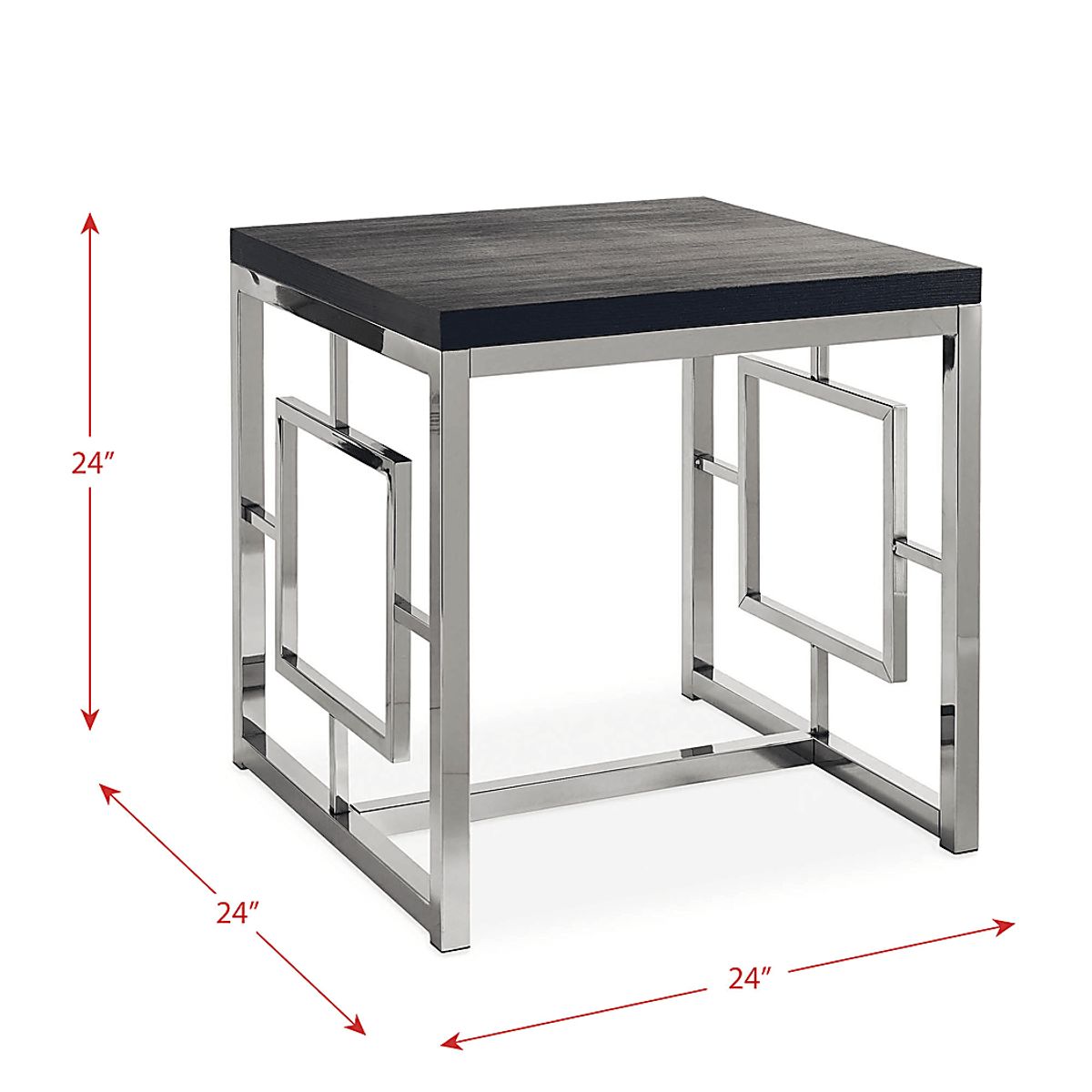 Awini Chrome Metal End Table | Rooms to Go