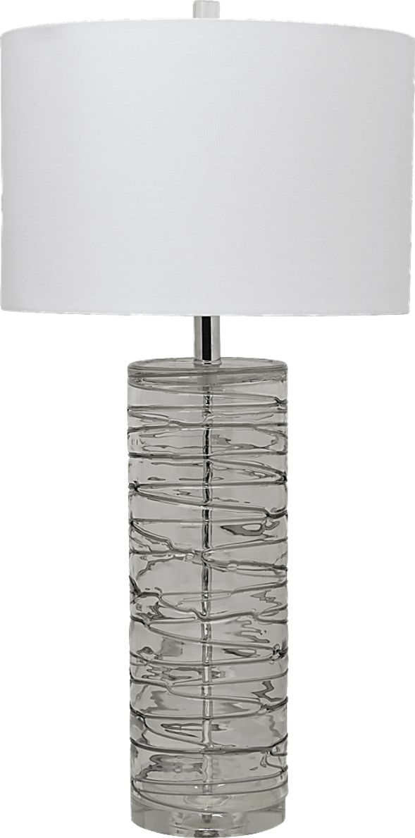 Aydin Clear White Lamp - Rooms To Go