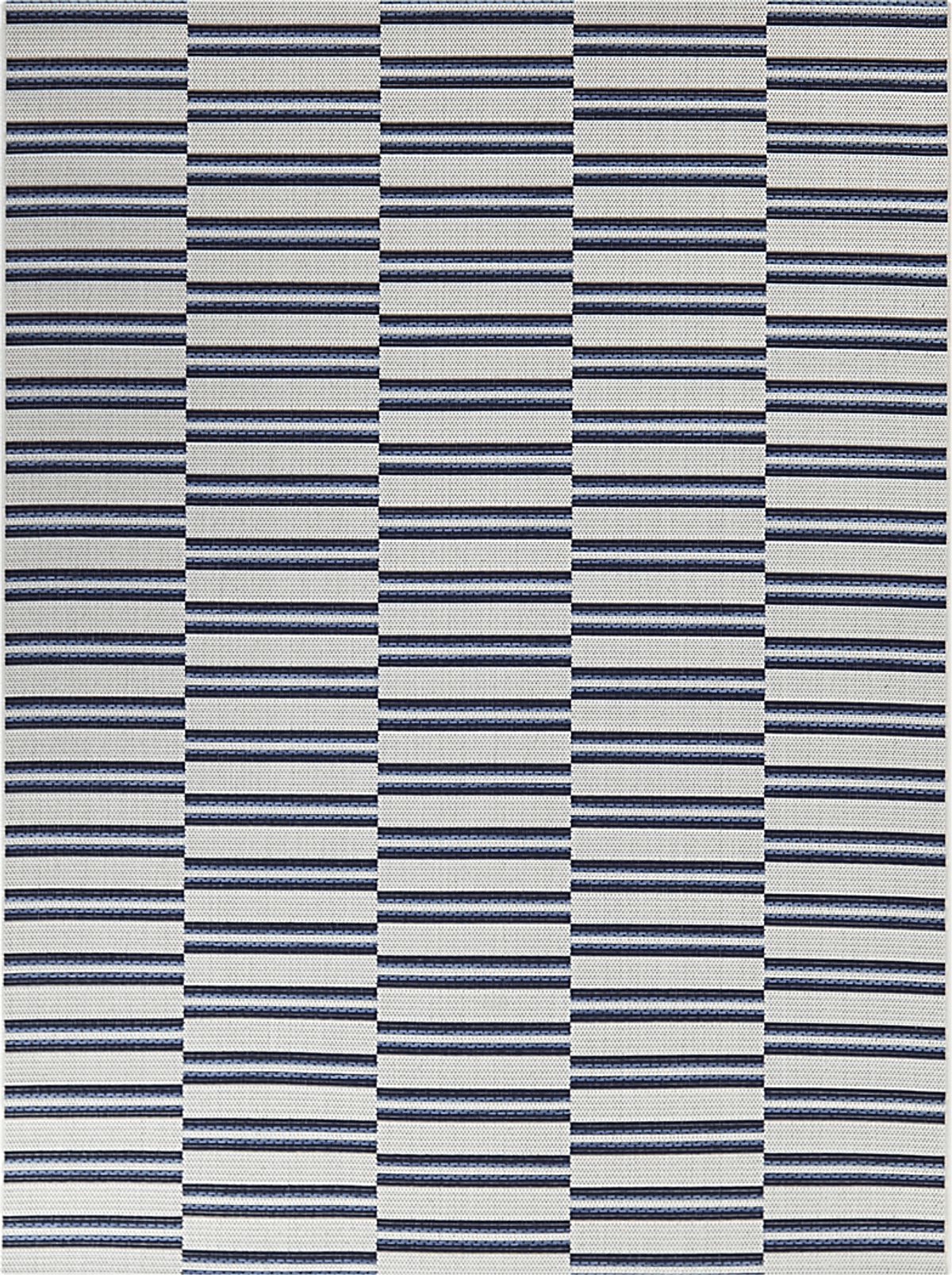 Azurine Blue Polypropylene Fabric Outdoor Rug | Rooms to Go