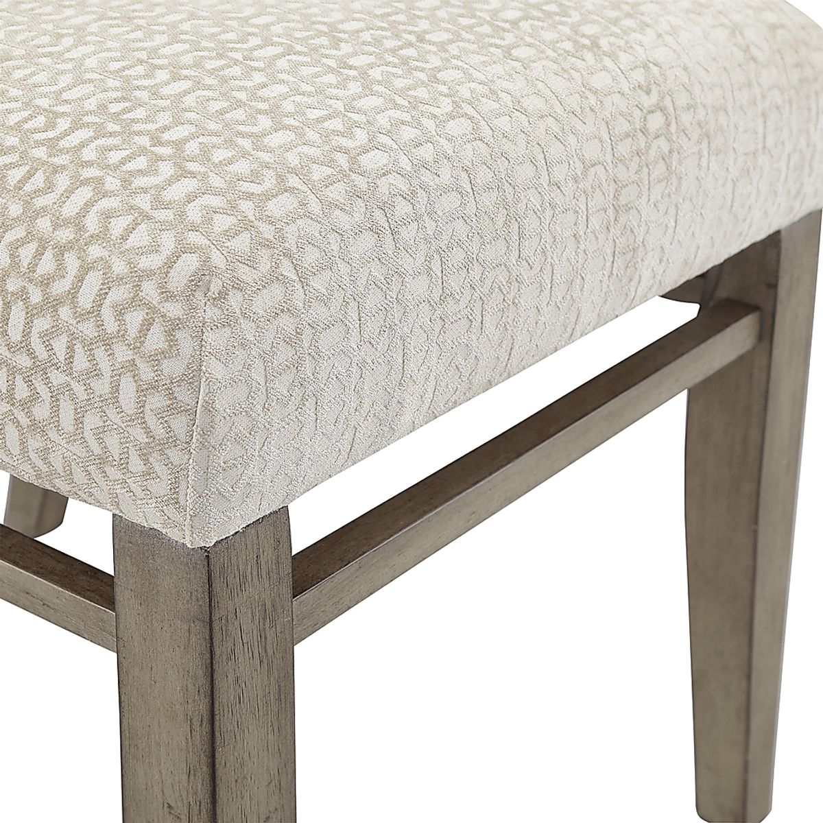 Babbitt Cream Colors,Light Wood,White Polyester Fabric Dining Chair ...