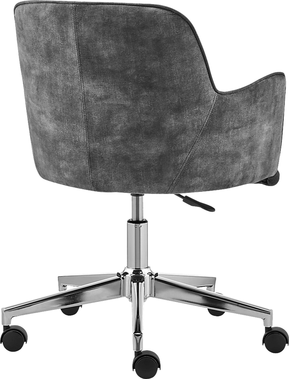 Babineaux II Gray Velvet Plush Desk Chair | Rooms to Go