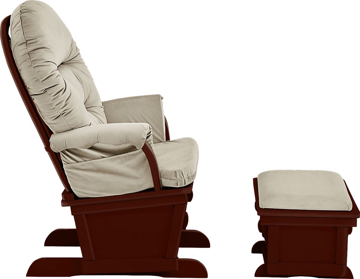 Faolan Beige Glider And Ottoman | Rooms to Go