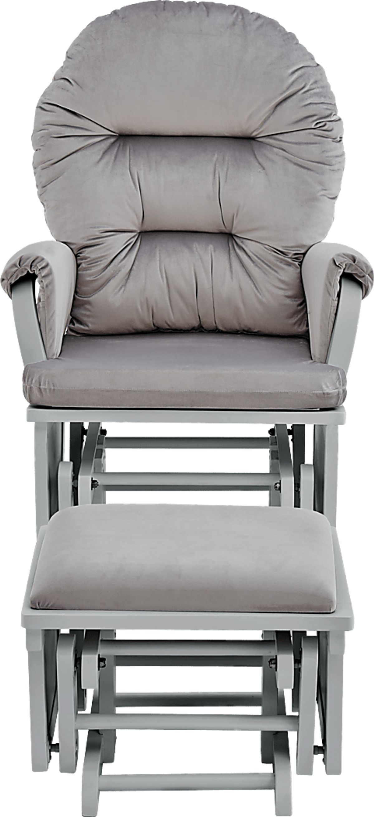 Faolan Light Gray Glider And Ottoman | Rooms to Go