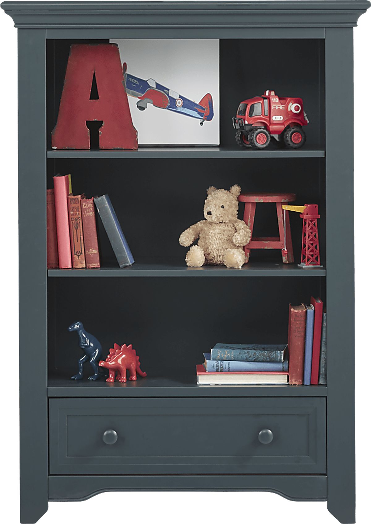Harborbridge Navy Colors Bookcase | Rooms to Go