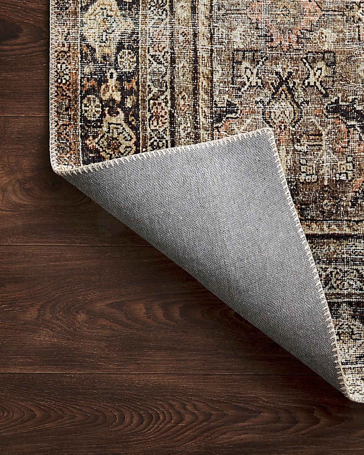Bagira Green Colors Polyester Fabric Rug | Rooms to Go