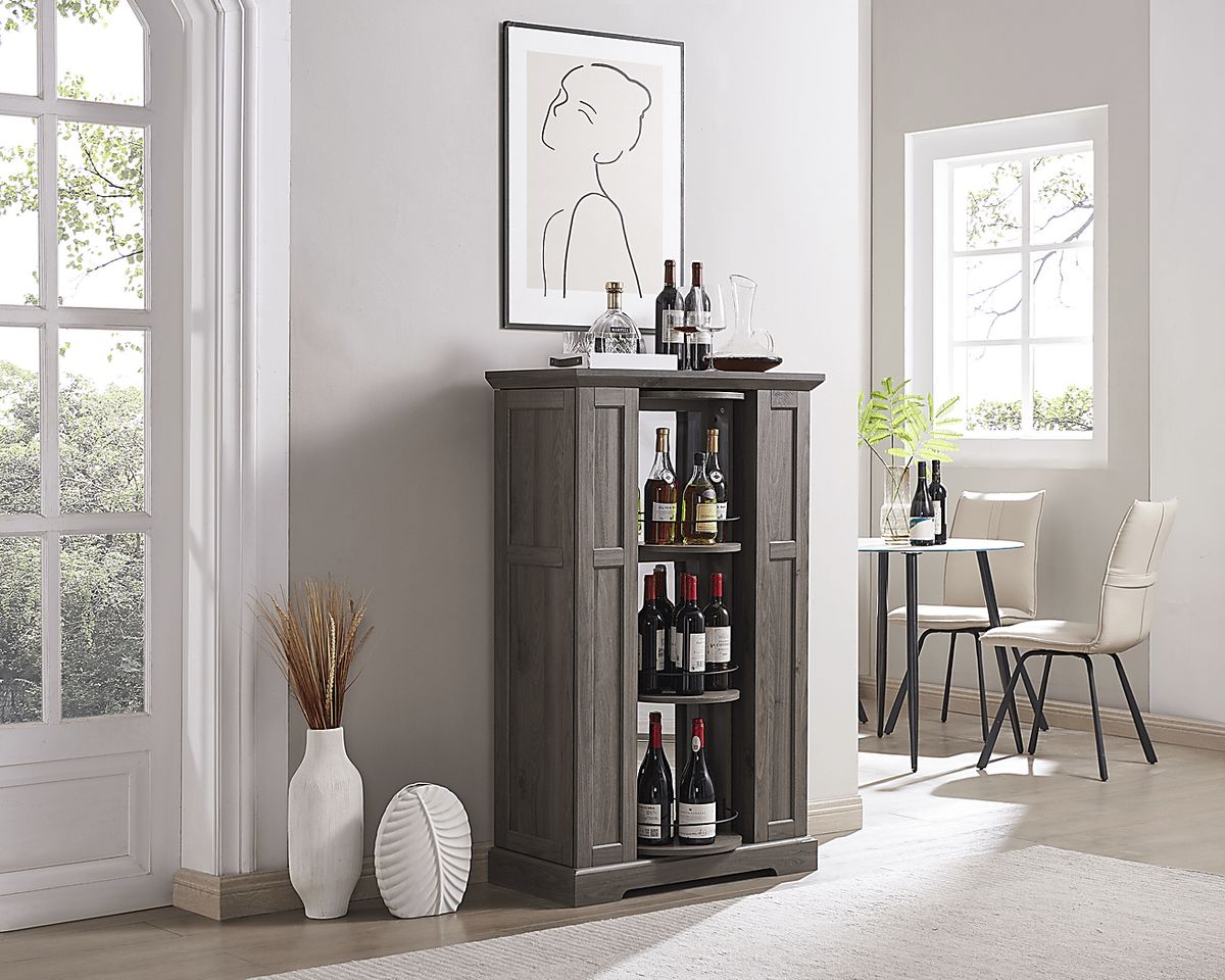 Bainwoods Gray Server | Rooms to Go