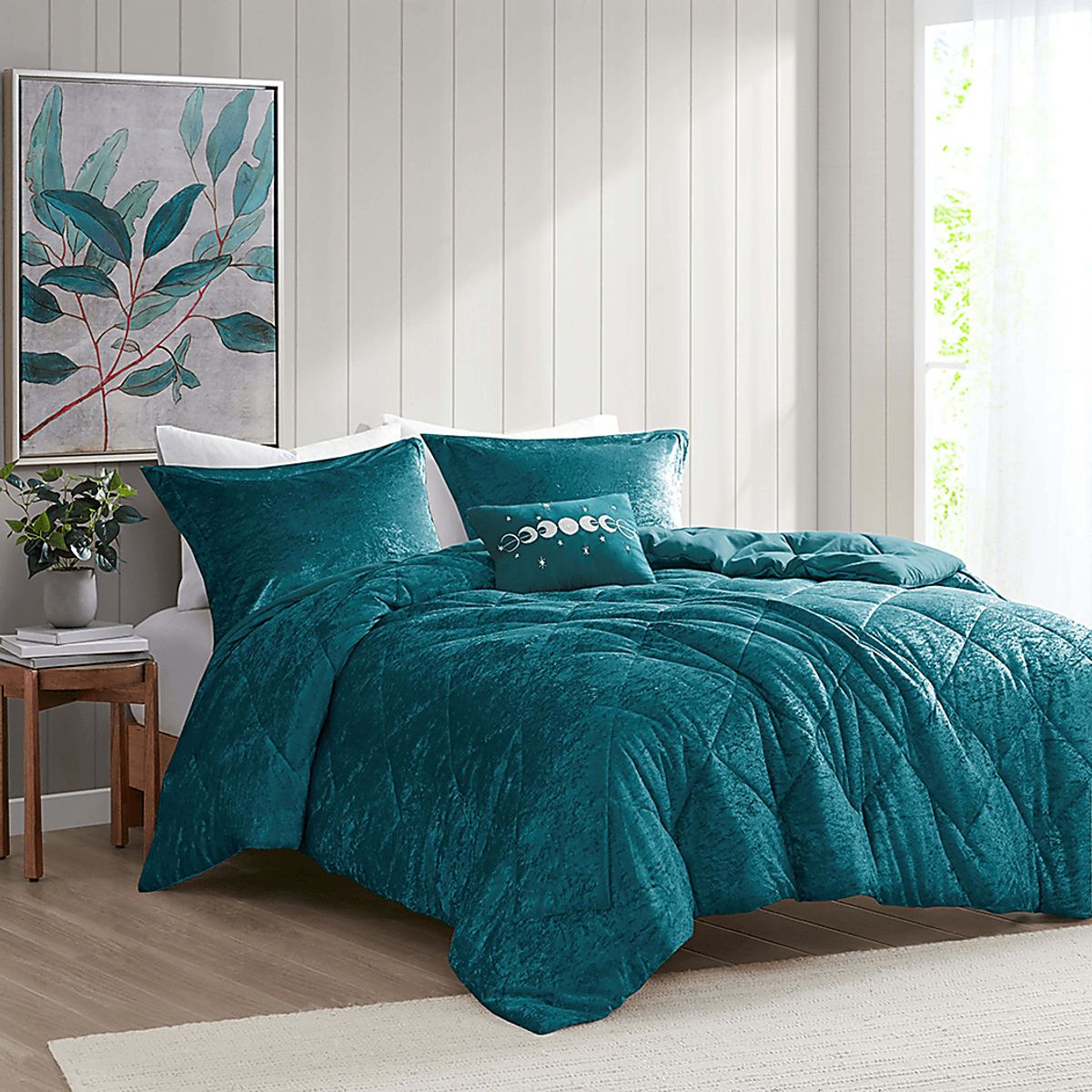 Bajaro Teal Blue,Green Full Comforter Set | Rooms to Go