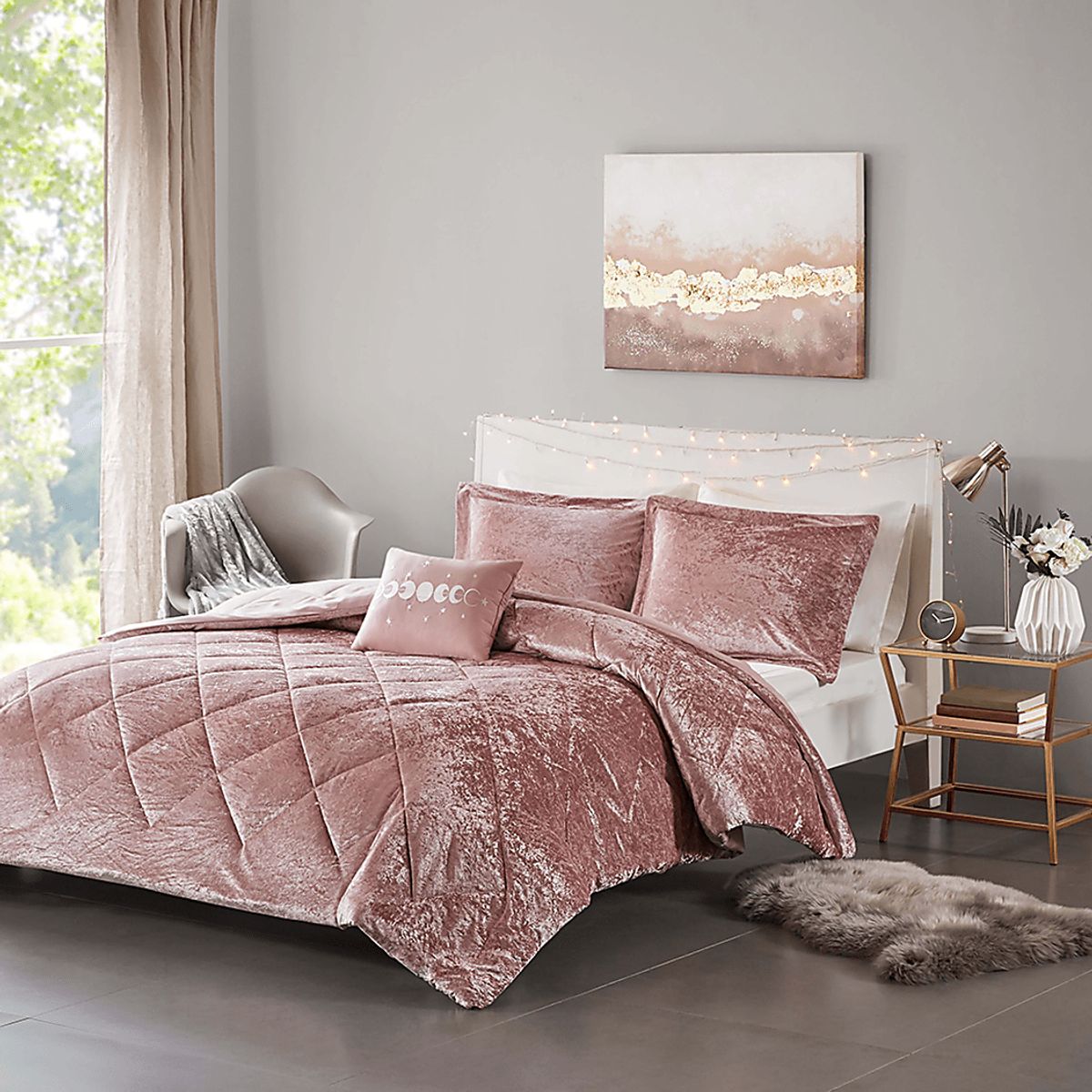 Bajaro Blush Beige Full Comforter Set | Rooms to Go