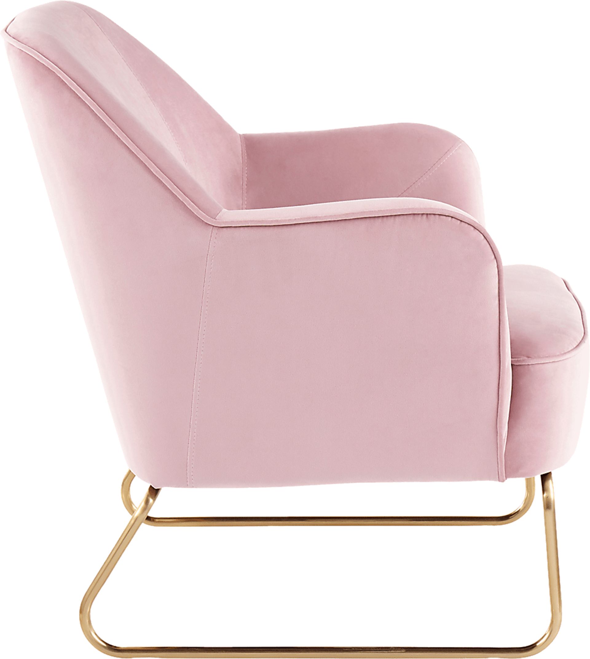 Balard Pink Velvet Plush Accent Chair | Rooms to Go