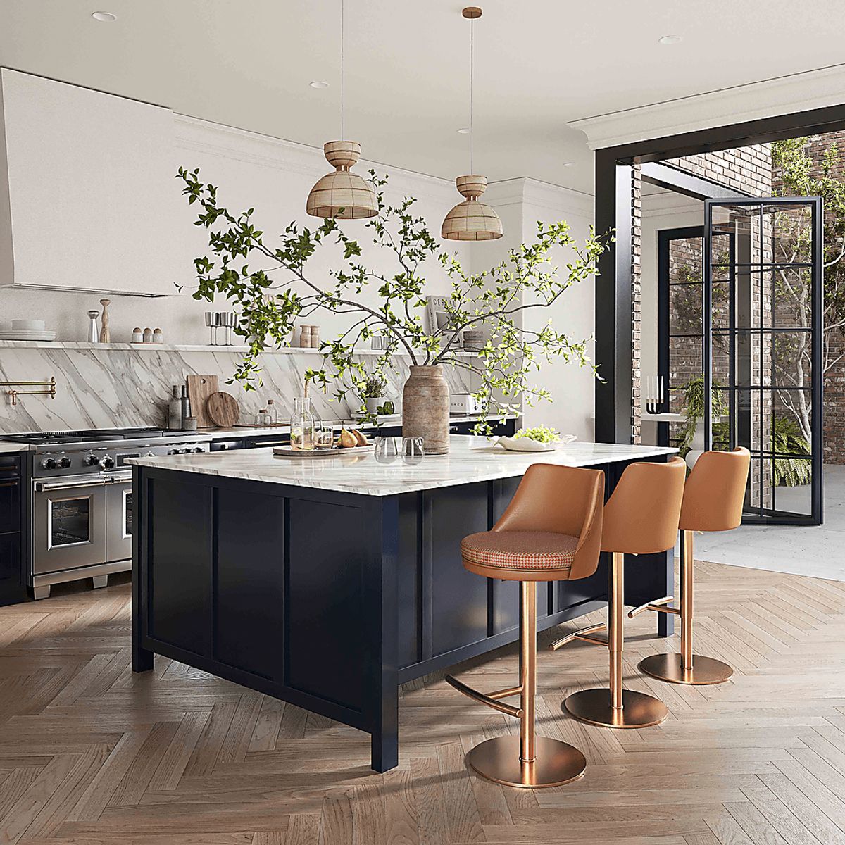 Balgreen Brown Polyurethane Fabric Adjustable Height,Swivel Barstool ...