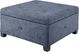 Balkin Blue Ottoman - Rooms To Go
