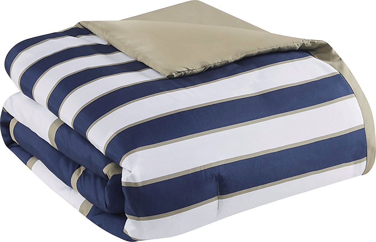 Balla Navy Blue Full Comforter Set | Rooms to Go