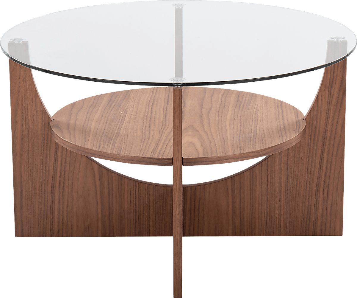 Ballinderry Walnut Dark Wood Cocktail Table | Rooms to Go