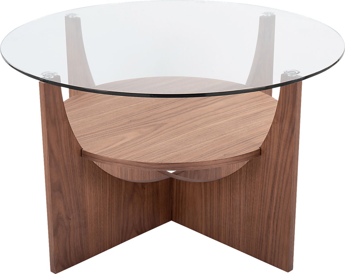 Ballinderry Walnut Dark Wood Cocktail Table | Rooms to Go