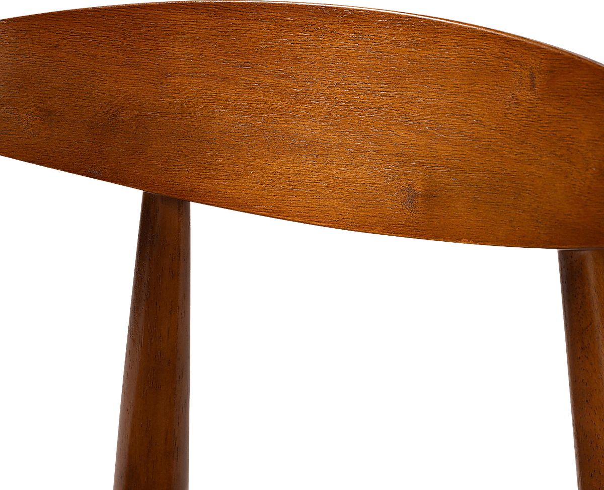 Balmorhea Brown Dark Wood Polyester Fabric Dining Chair | Rooms to Go