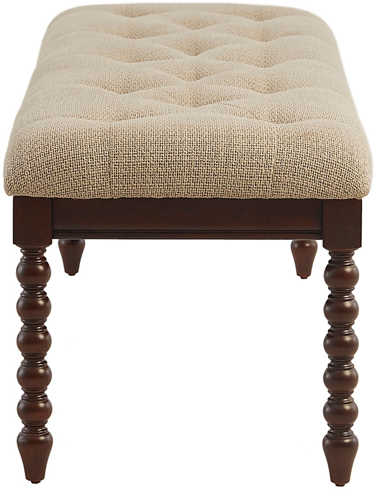 Bammel Beige Polyester Fabric Bench | Rooms to Go