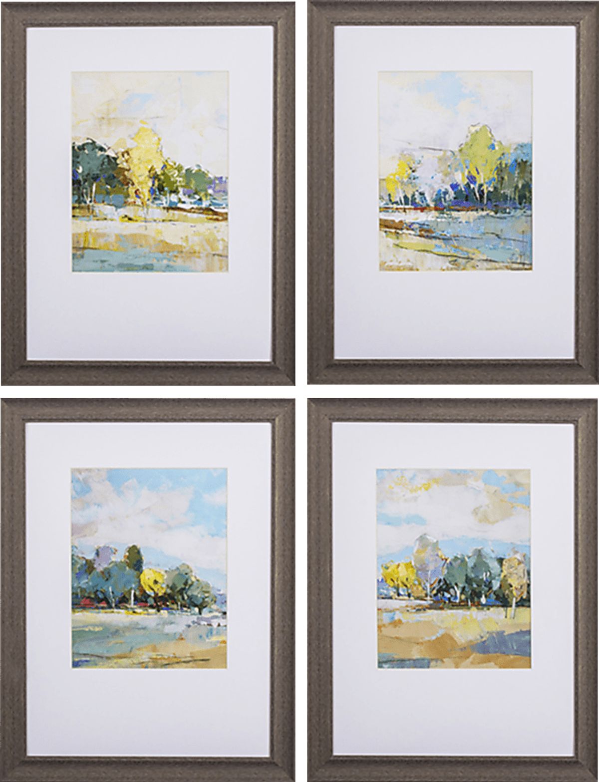 Bandoleer Blue Artwork Set Of 4 - Rooms To Go