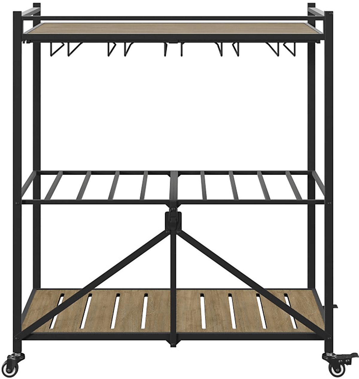 Bangerter Taupe Beige Bar Cart | Rooms to Go