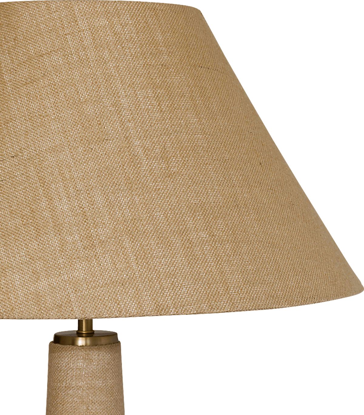 Banneker Shade Natural Beige,White Floor Lamp | Rooms to Go