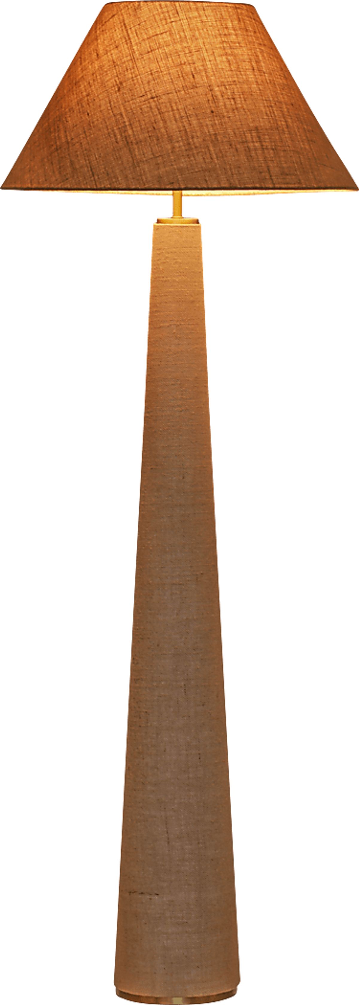 Banneker Shade Natural Beige,White Floor Lamp | Rooms to Go