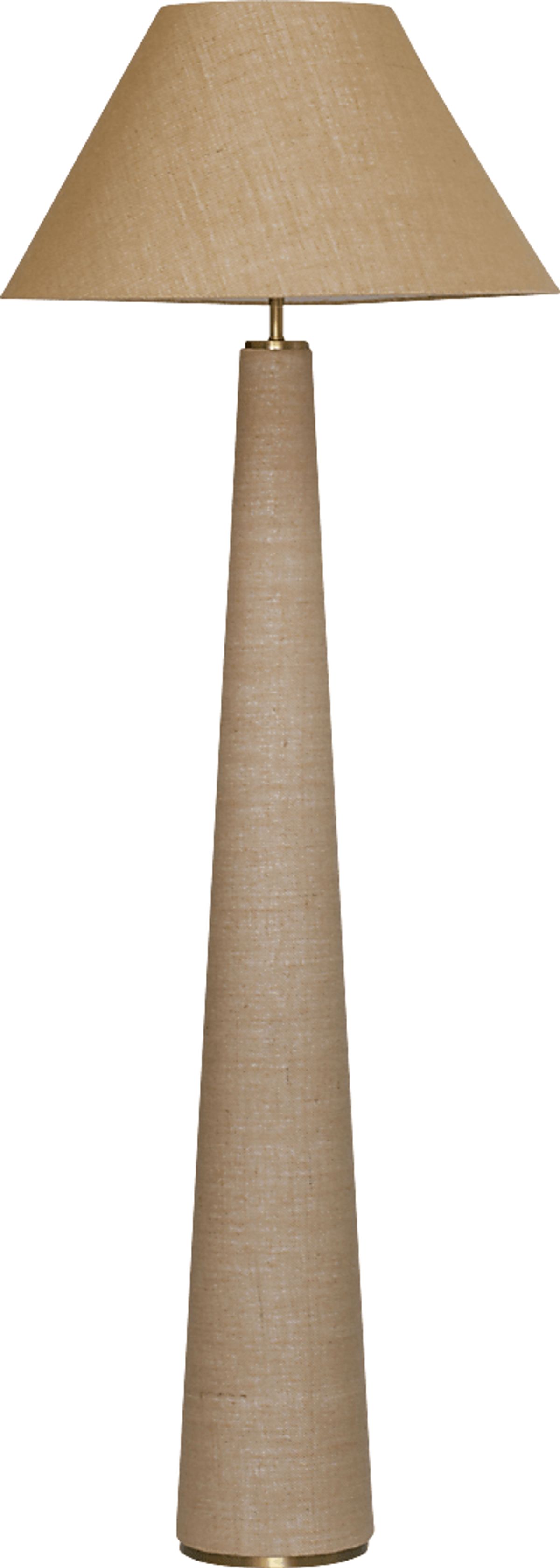 Banneker Shade Natural Beige,White Floor Lamp | Rooms to Go