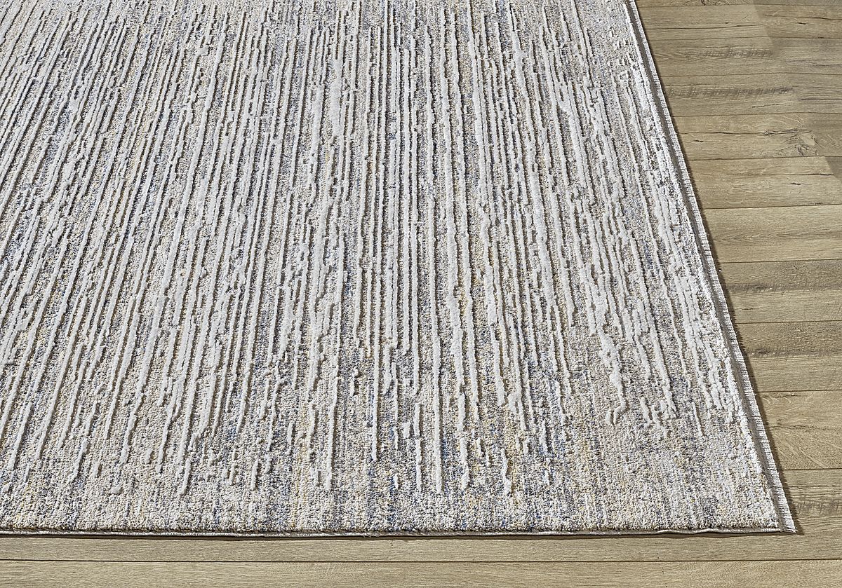 Banrood Blue,Gold,Gray Blue,Gray,Yellow Rugs | Rooms to Go