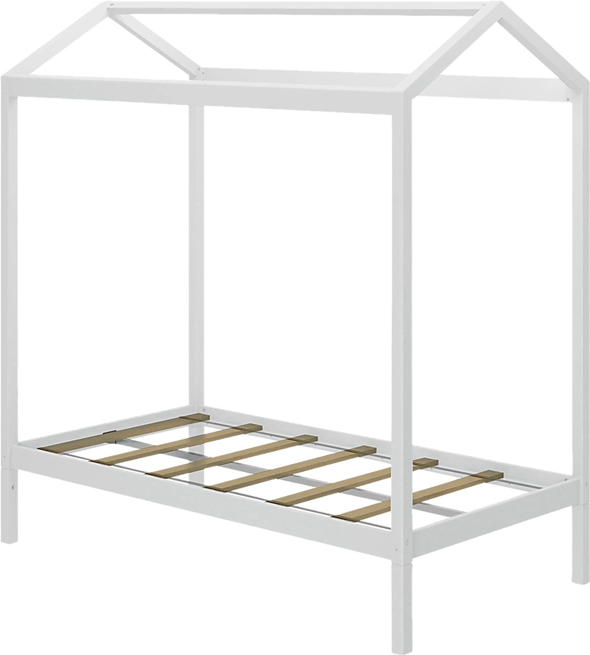 Banting White Colors,White Twin Canopy Bed | Rooms to Go