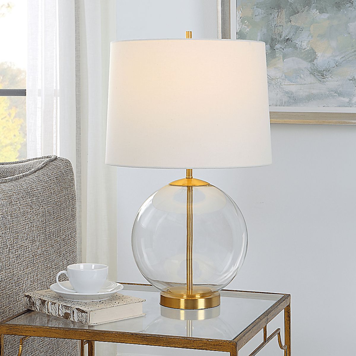 Banyan Place Gold Yellow Table Lamp | Rooms to Go
