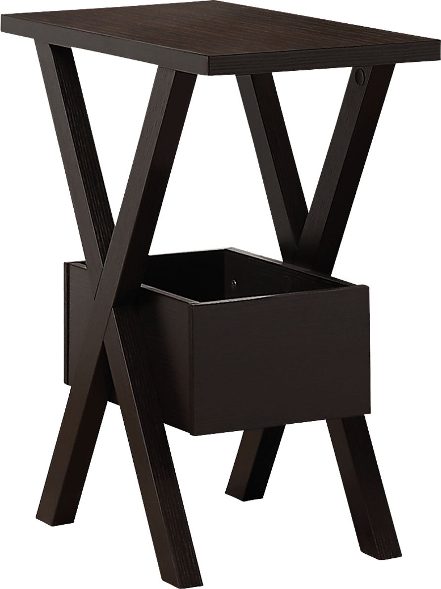 Baraeswood Espresso Dark Wood End Table - Rooms To Go
