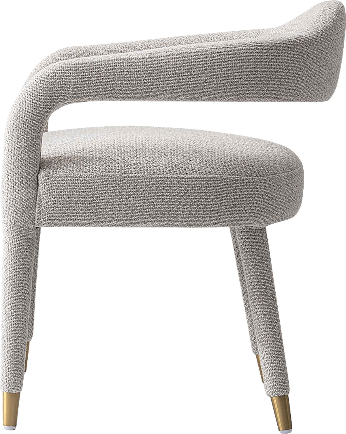 Barbette Silver Gray Tweed Arm Chair | Rooms to Go