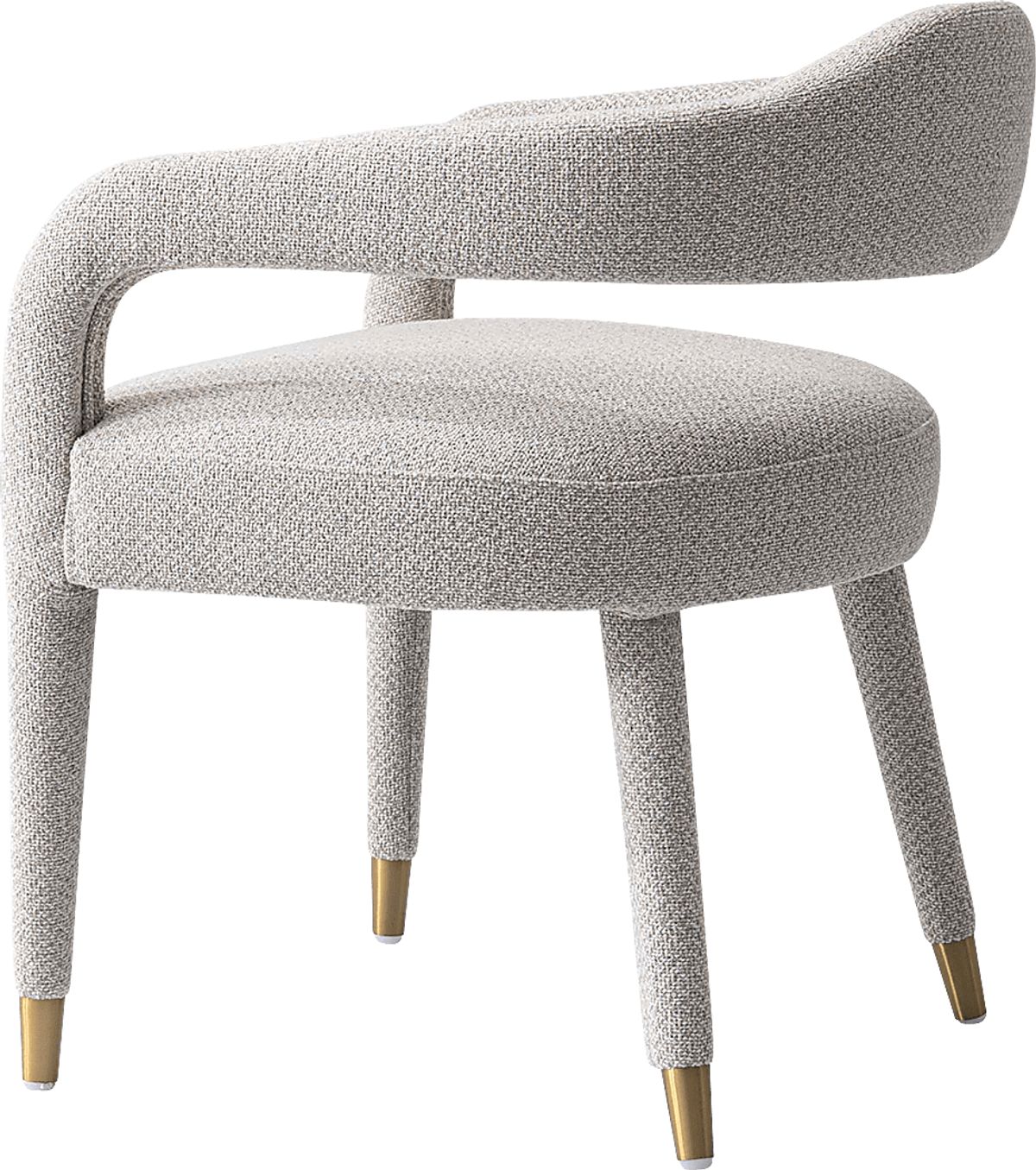 Barbette Silver Gray Tweed Arm Chair | Rooms to Go