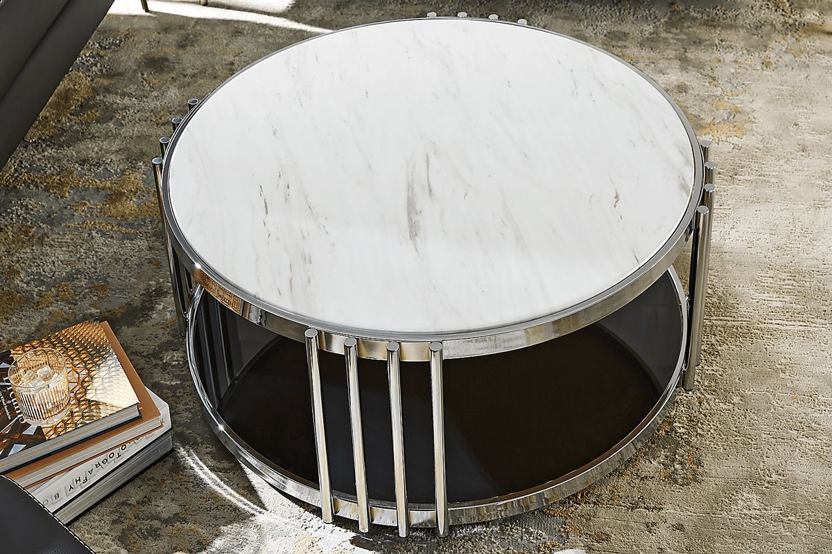 Bardiglio Silver Gray Cocktail Table | Rooms to Go