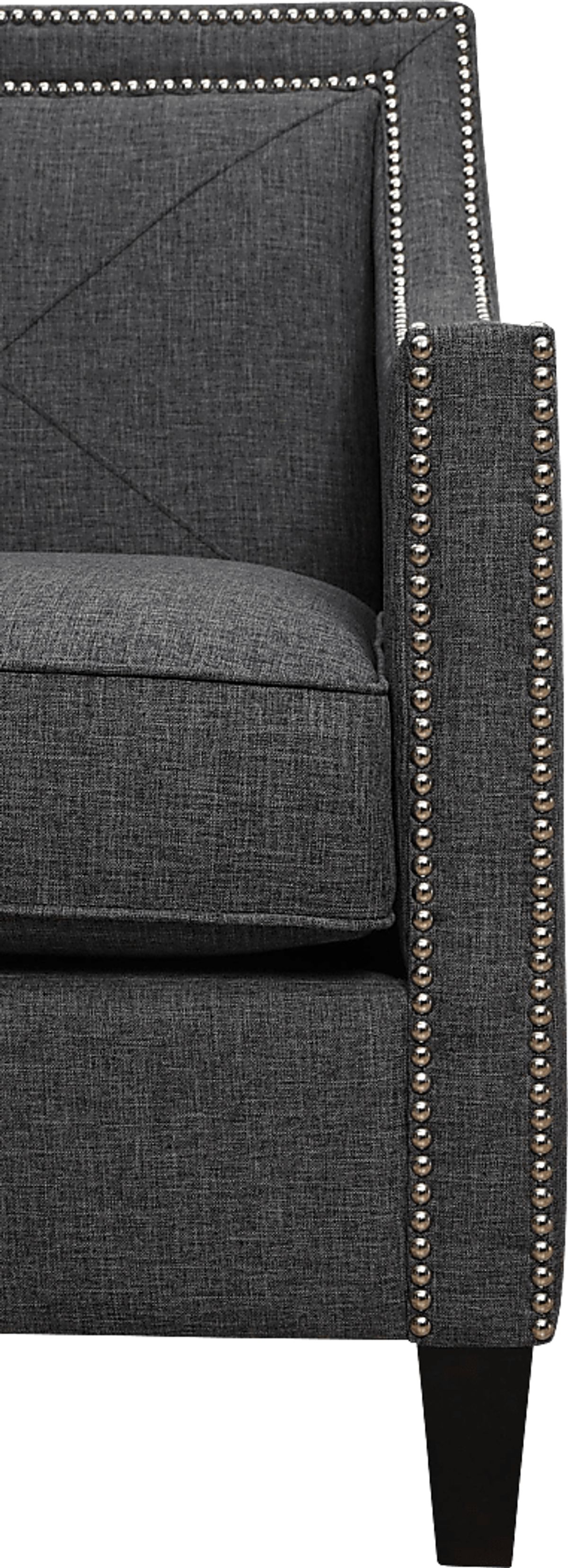 Bardstown Graphite Gray Textured Accent Chair | Rooms to Go