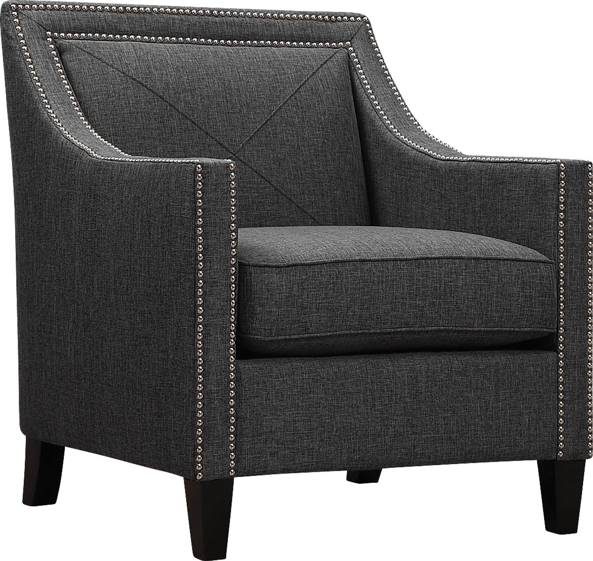 Bardstown Graphite Gray Textured Accent Chair | Rooms to Go
