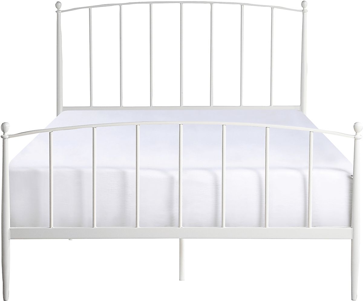 Baronwood White Colors,White Metal Queen Bed | Rooms to Go