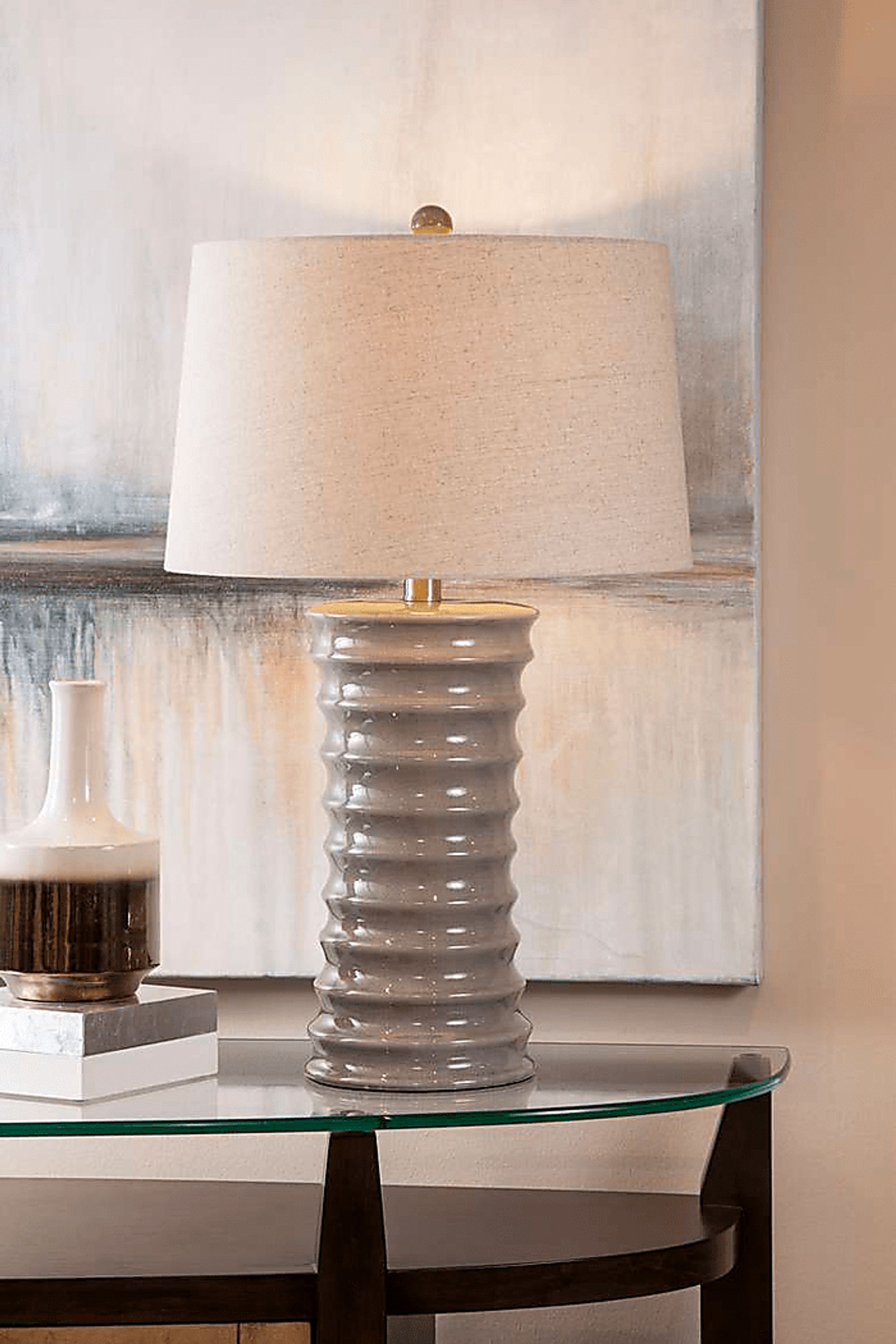 Barque Alley Gray Table Lamp | Rooms to Go