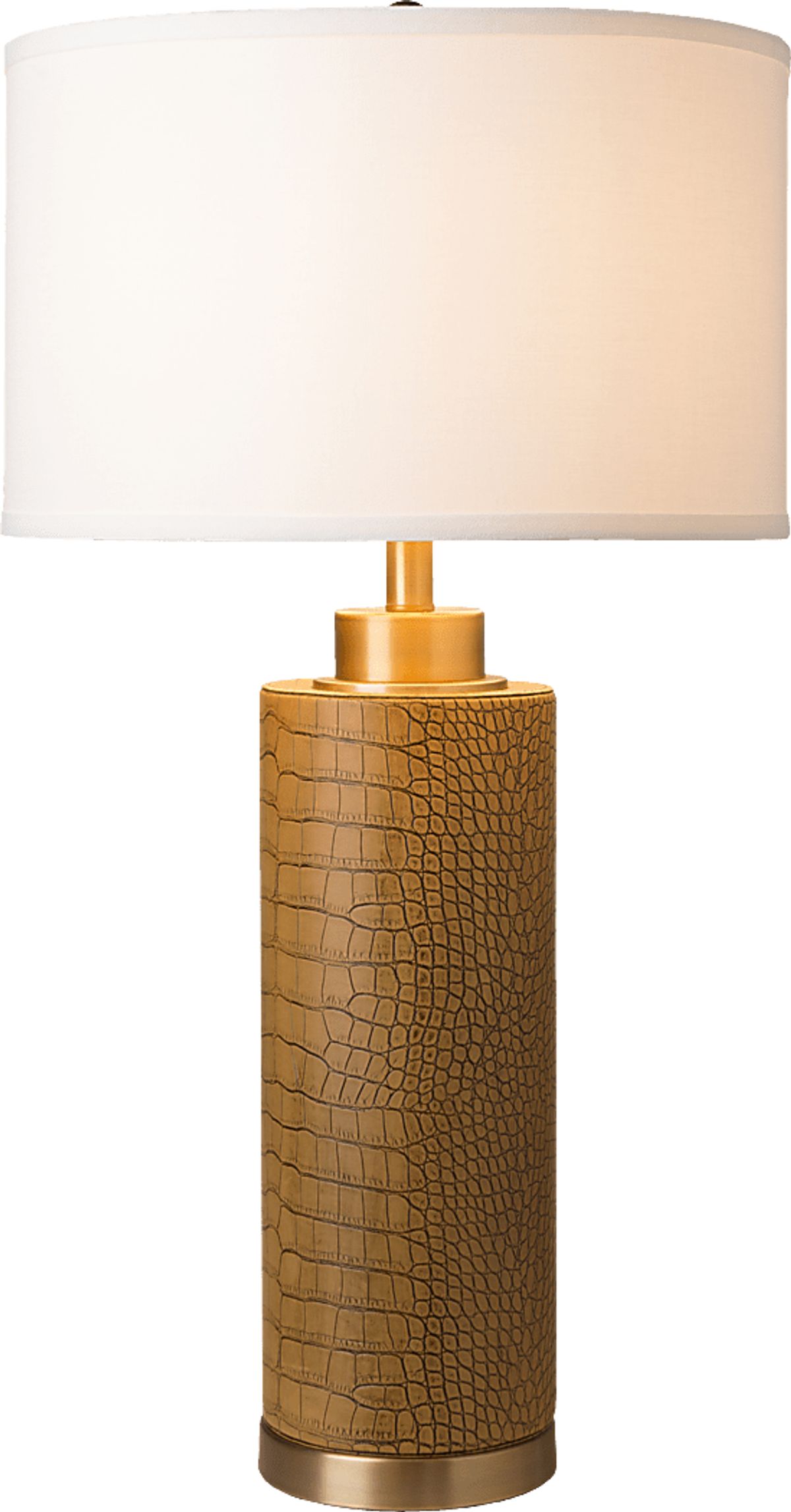 Barrick Shade Saddle Brown Table Lamp | Rooms to Go