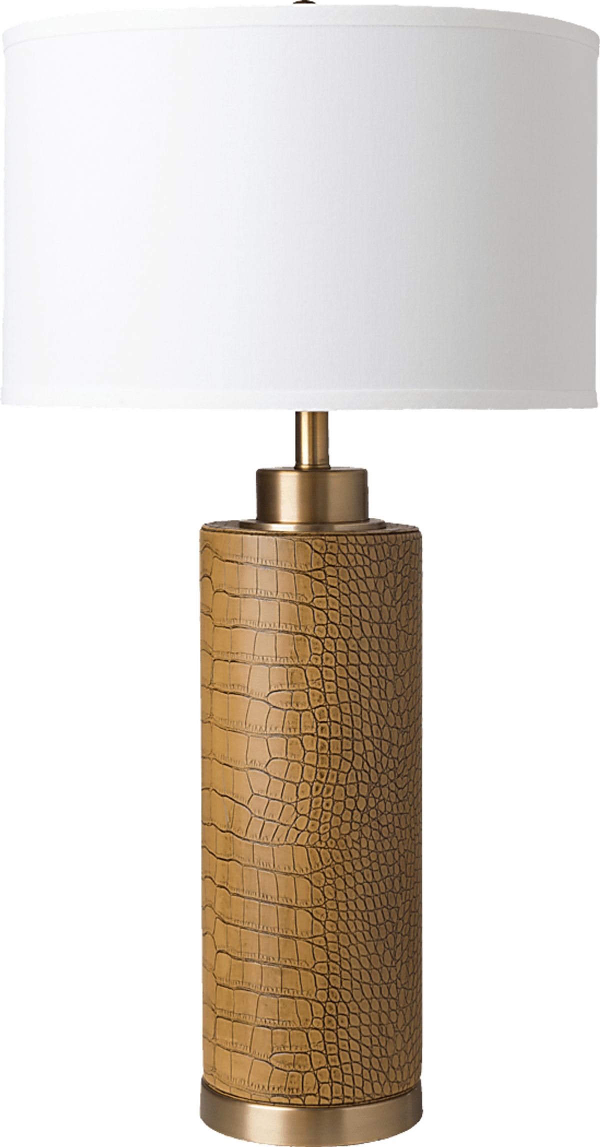 Barrick Shade Saddle Brown Table Lamp | Rooms to Go