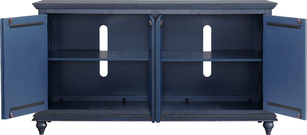 Bartelt Blue 65 in. Console - Rooms To Go