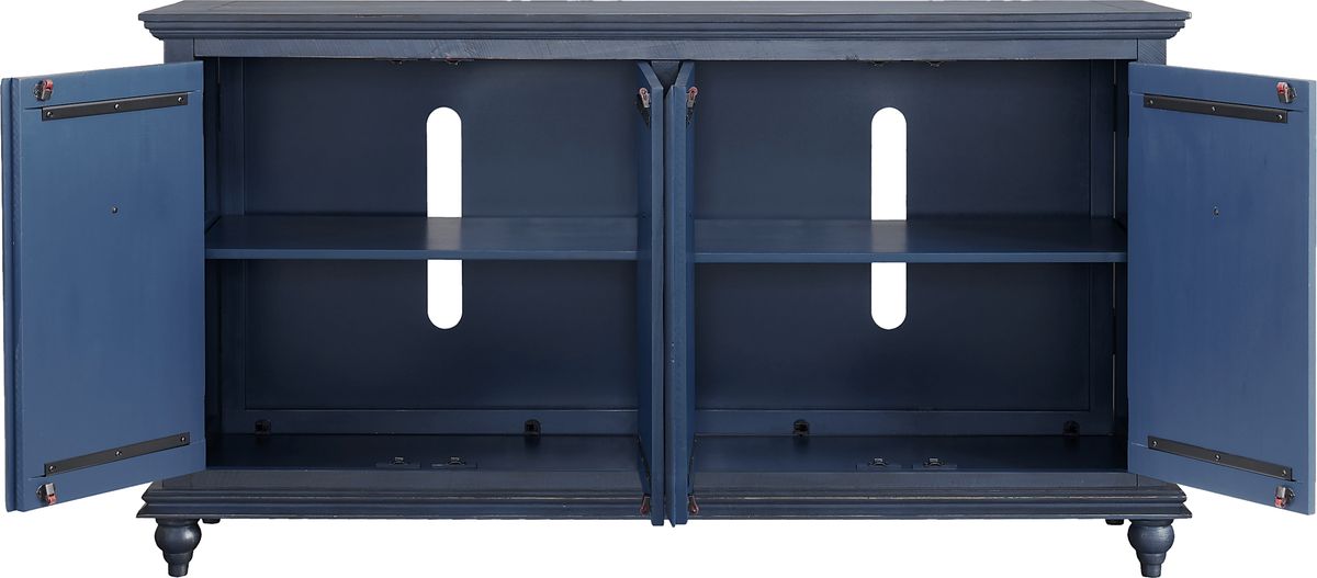 Bartelt Blue Colors 65 in. Console | Rooms to Go