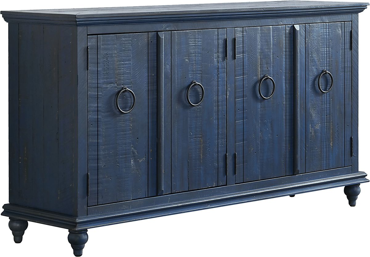 Bartelt Blue Colors 65 in. Console | Rooms to Go