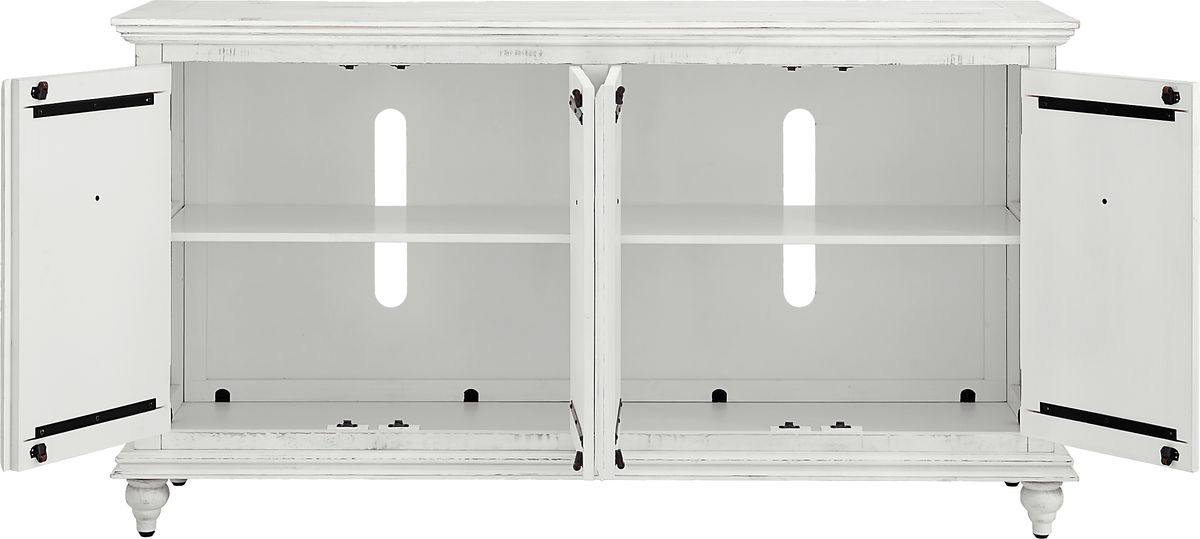 Bartelt White Colors,White 65 in. Console | Rooms to Go