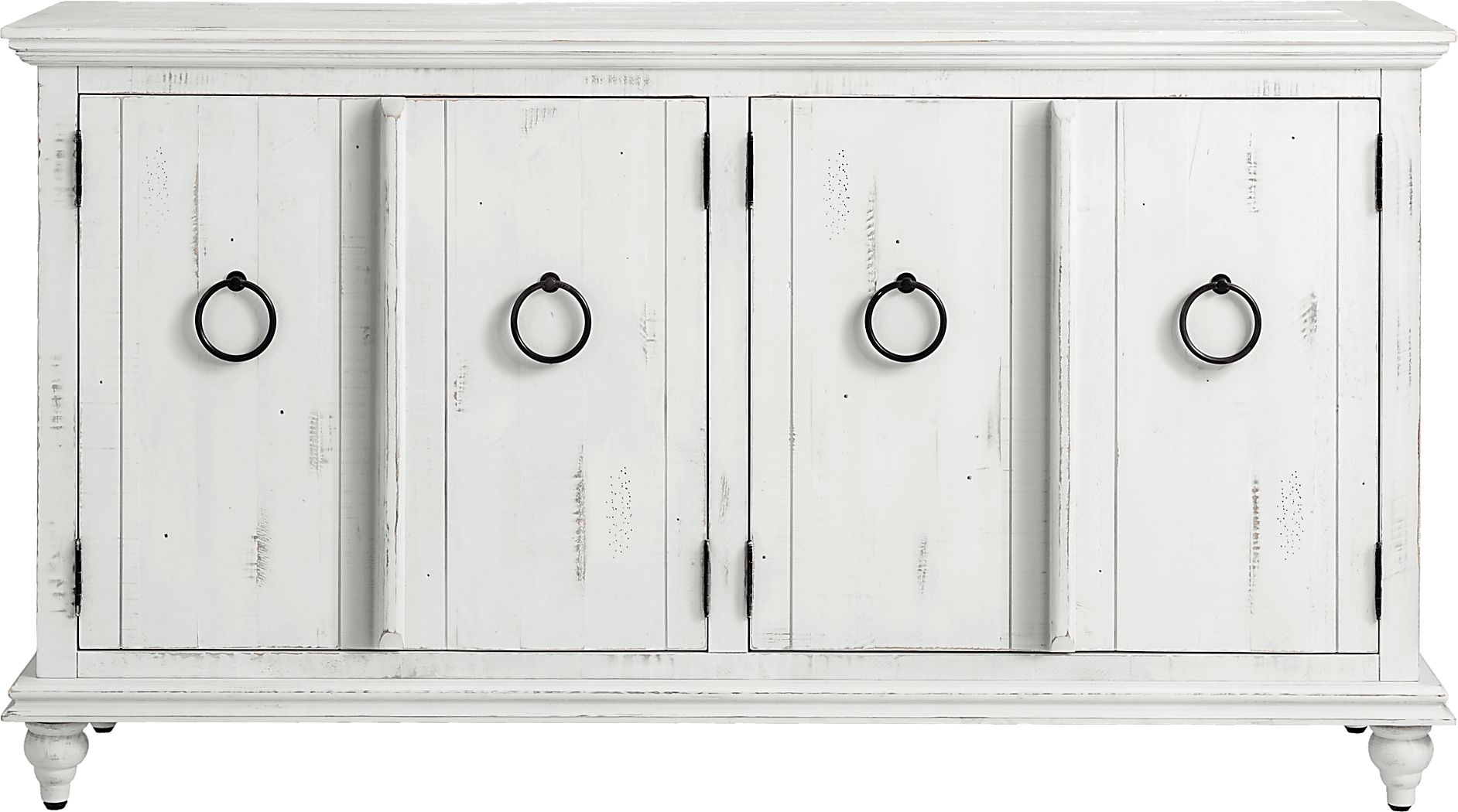 Bartelt White 65 in. Console - Rooms To Go